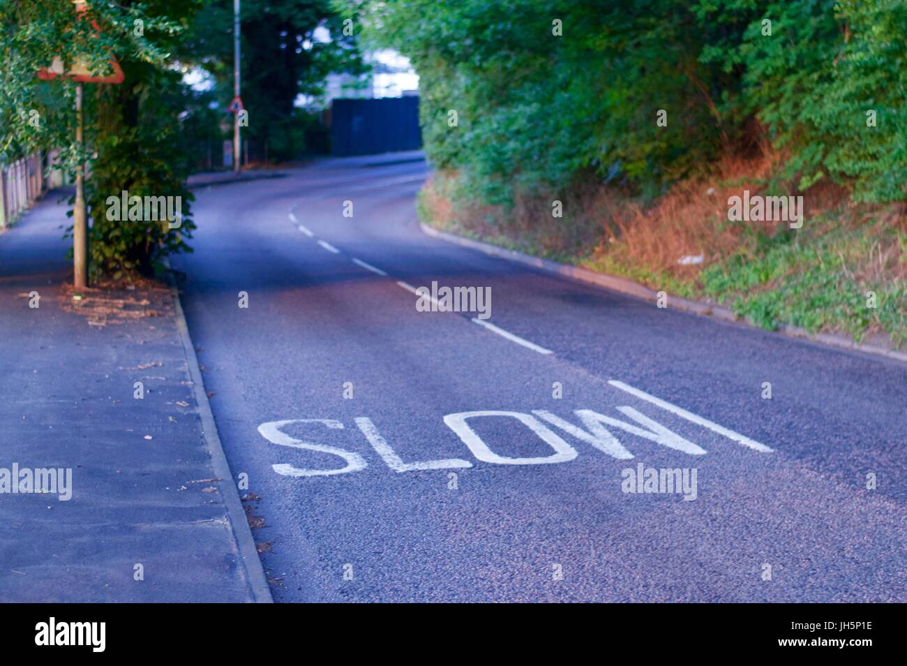 Bend in road sign hi-res stock photography and images - Alamy