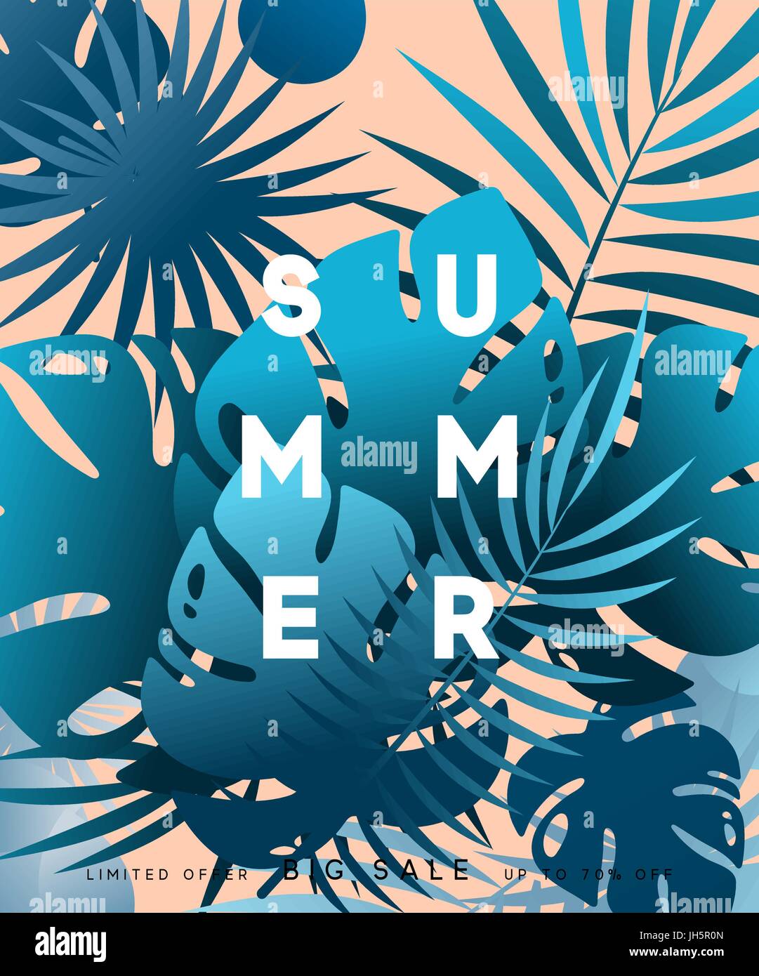 Summer banner tropical background Stock Vector Image & Art - Alamy