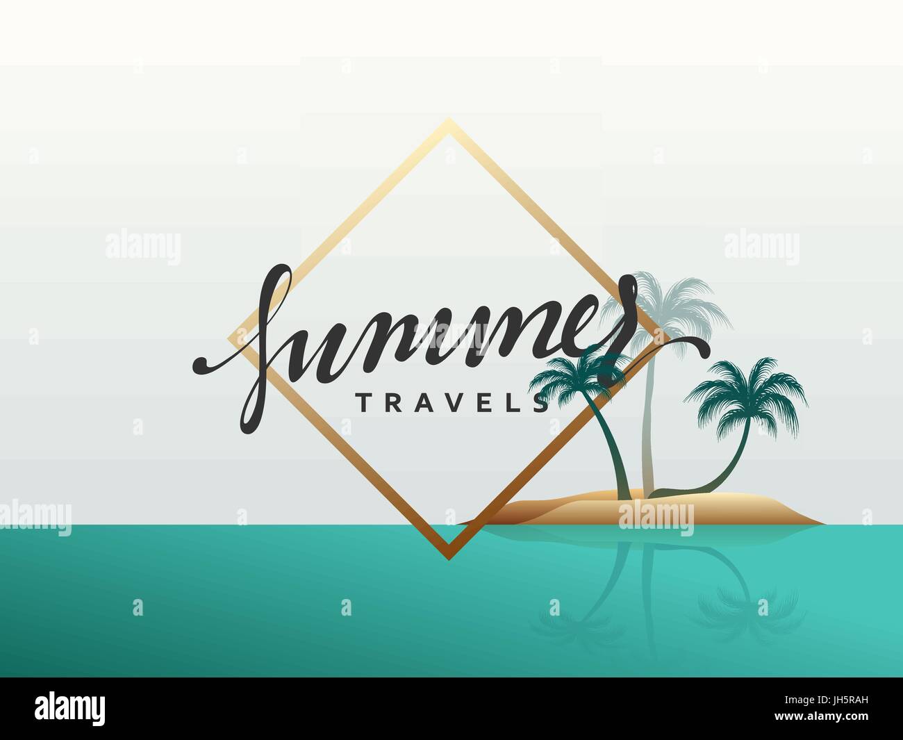 Beach in sunset time Stock Vector Images - Alamy