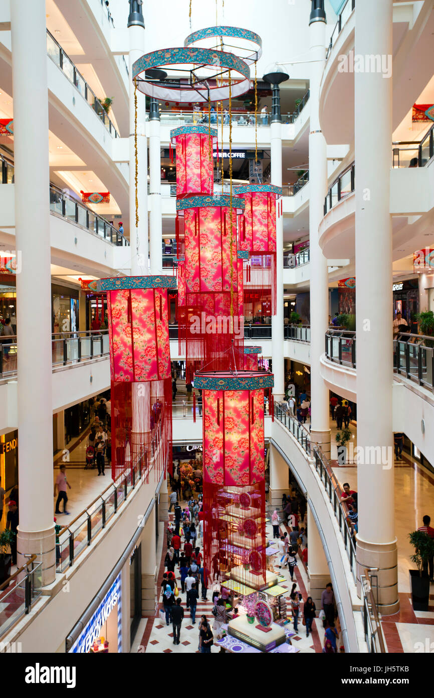 Interior of Suria KLCC a shopping mall located in the world famous ...