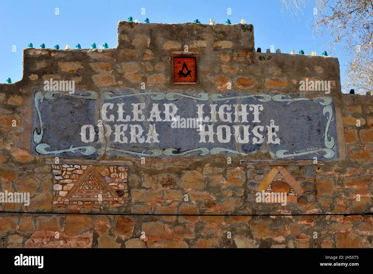 Los Cerrillos, New Mexico scene Stock Photo - Alamy
