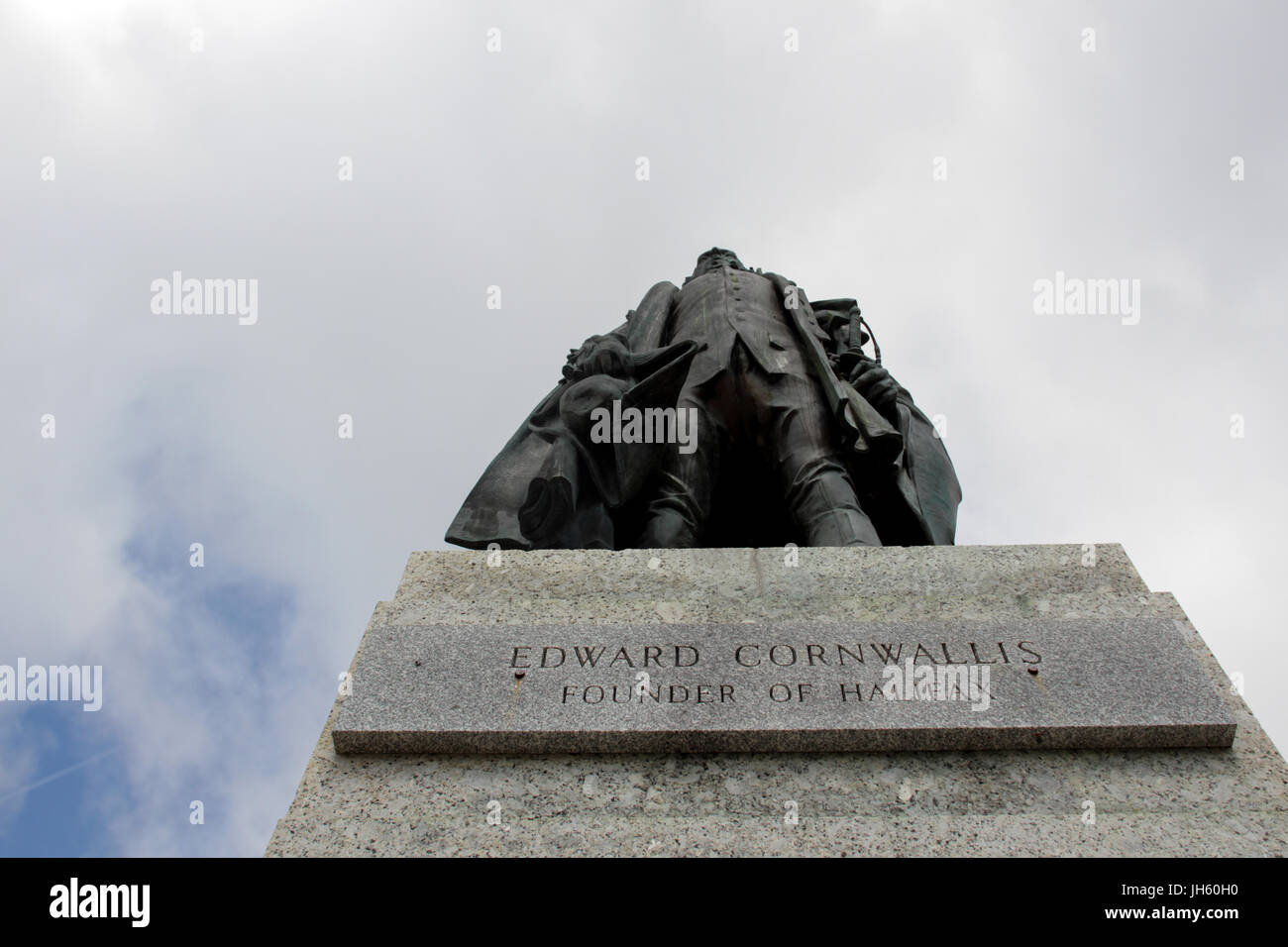The Edward Cornwallis statue in Halifax, N.S., July 12, 2017. THE ...