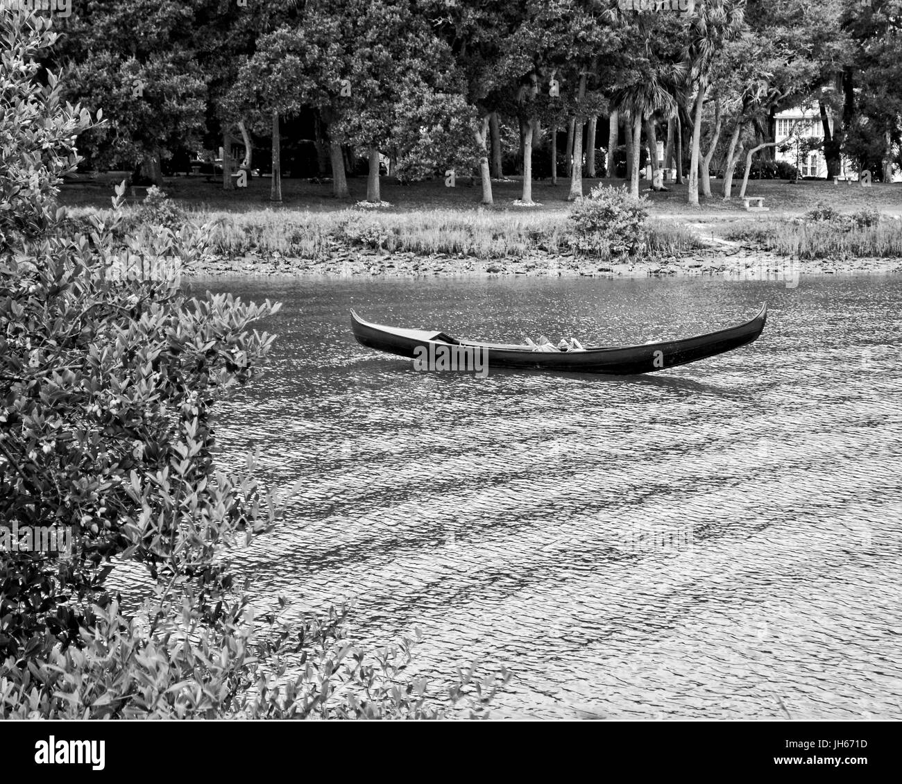 Small boats and large boats Black and White Stock Photos & Images - Alamy