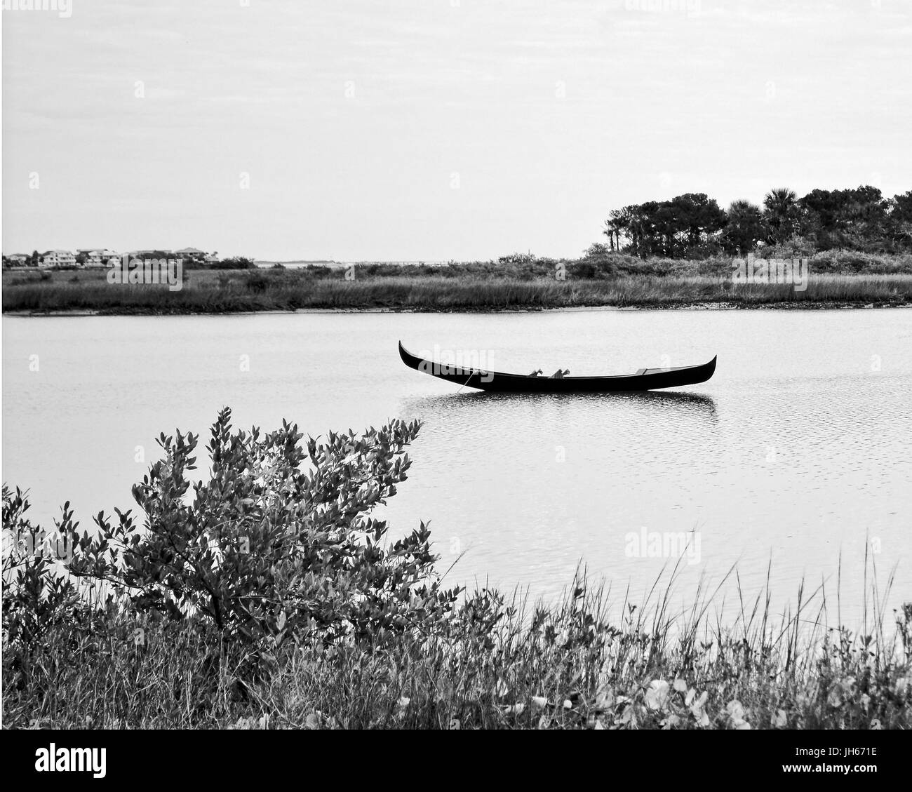 Small boats and large boats Black and White Stock Photos & Images - Alamy