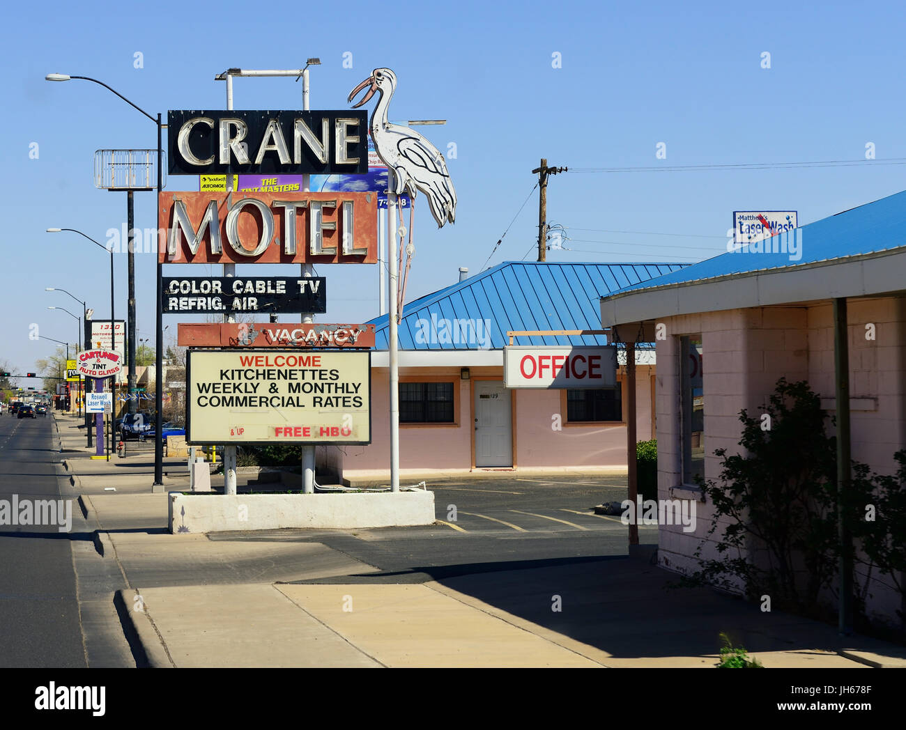 Vintage highway sign in rural New Mexico Stock Photo - Alamy