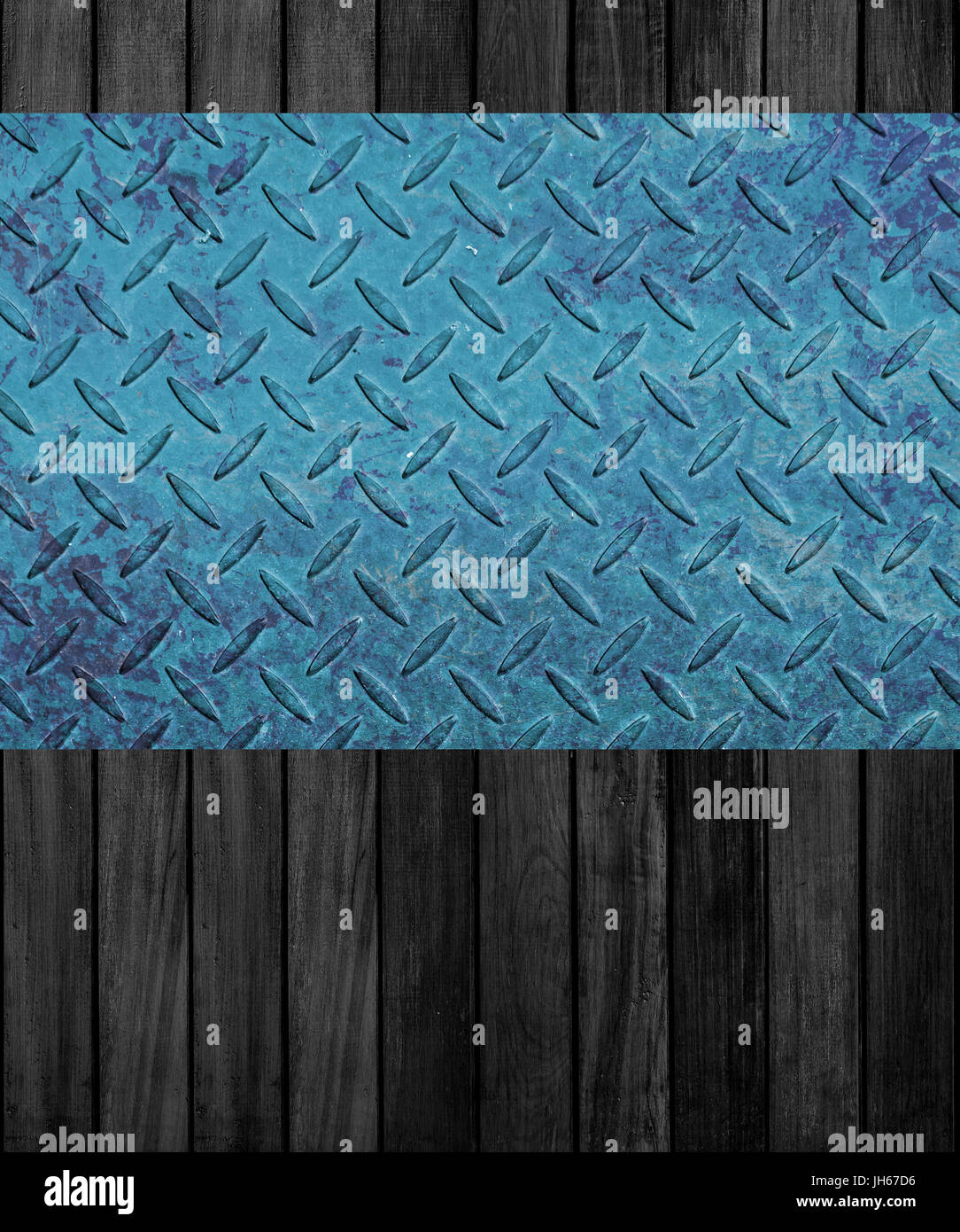 diamond iron plate texture and wood background Stock Photo - Alamy