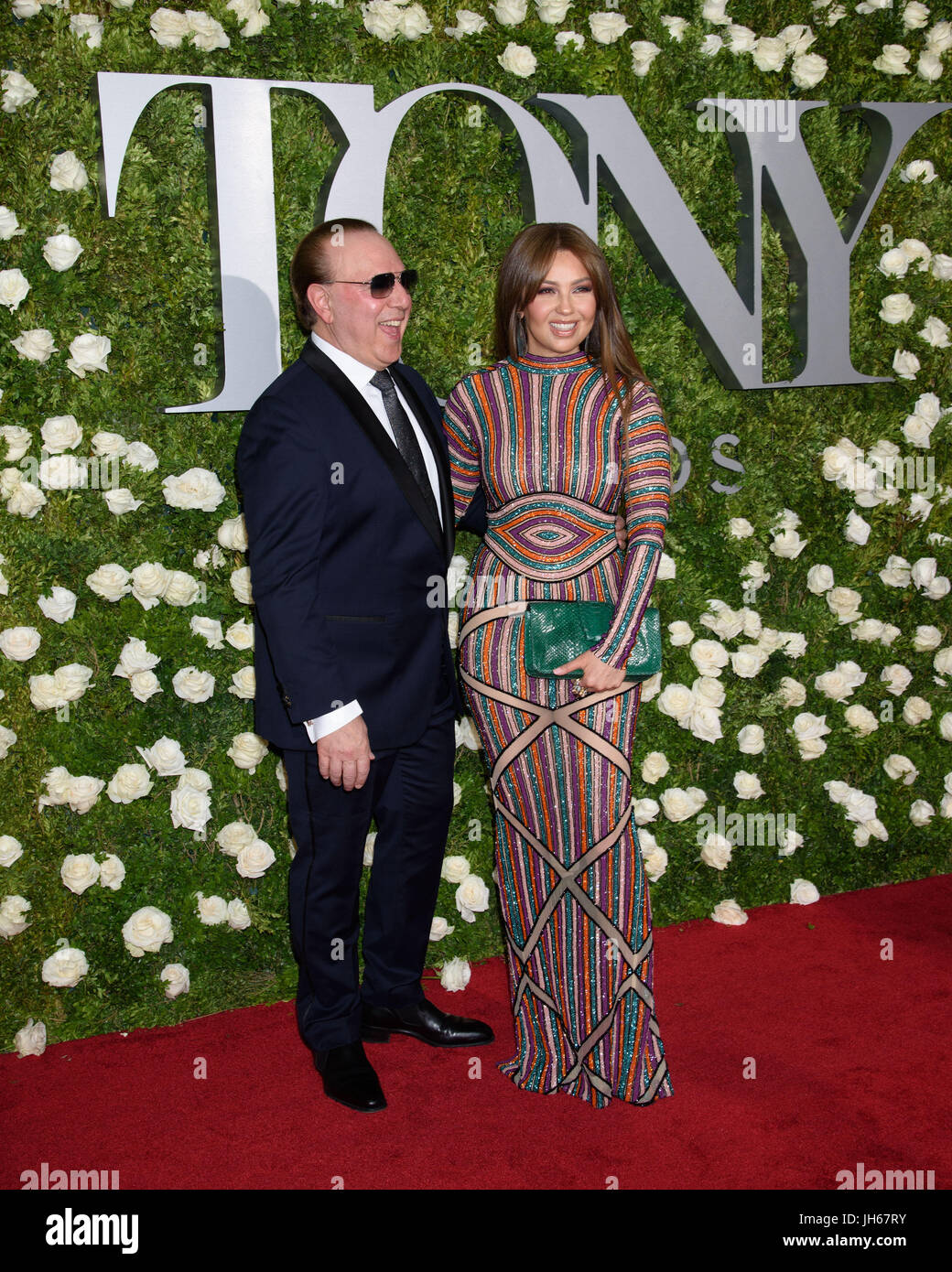 71st Annual Tony Awards - Arrivals Featuring: Tommy Mottola, Thalia ...
