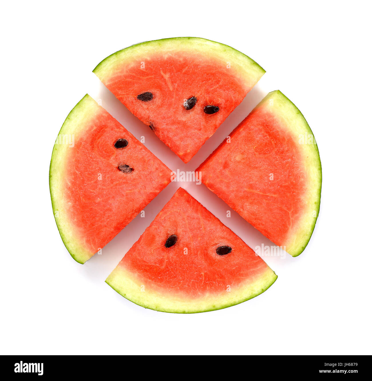 Watermelon slice isolated on white background Stock Photo - Alamy