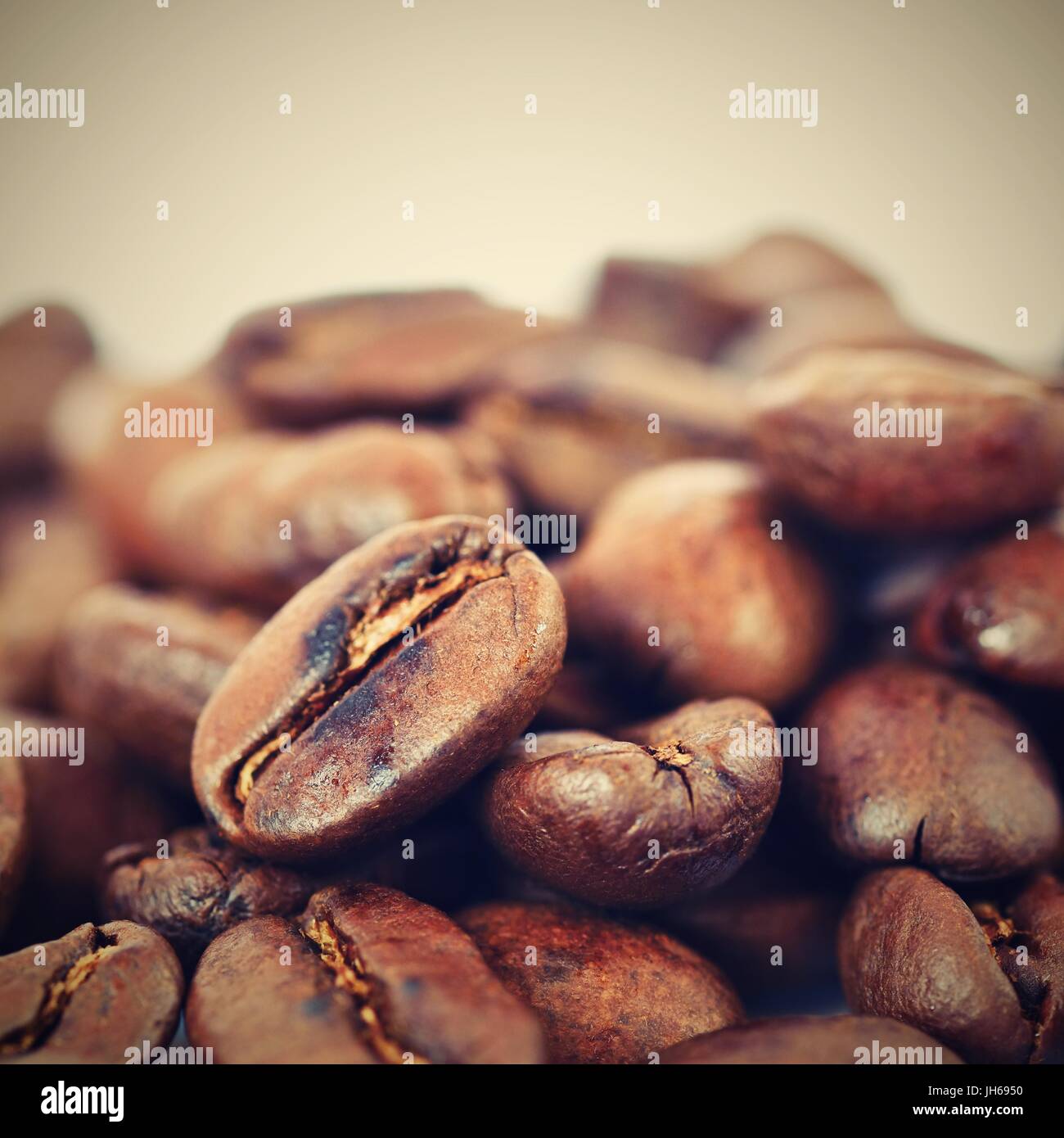 Coffee beans isolated on white clean background Stock Photo - Alamy