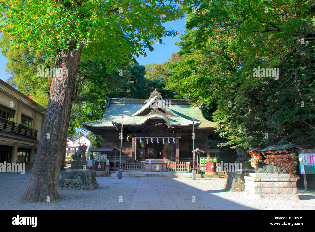 Yabo Tenmangu Shrine in Kunitachi city Tokyo Japan Stock Photo - Alamy