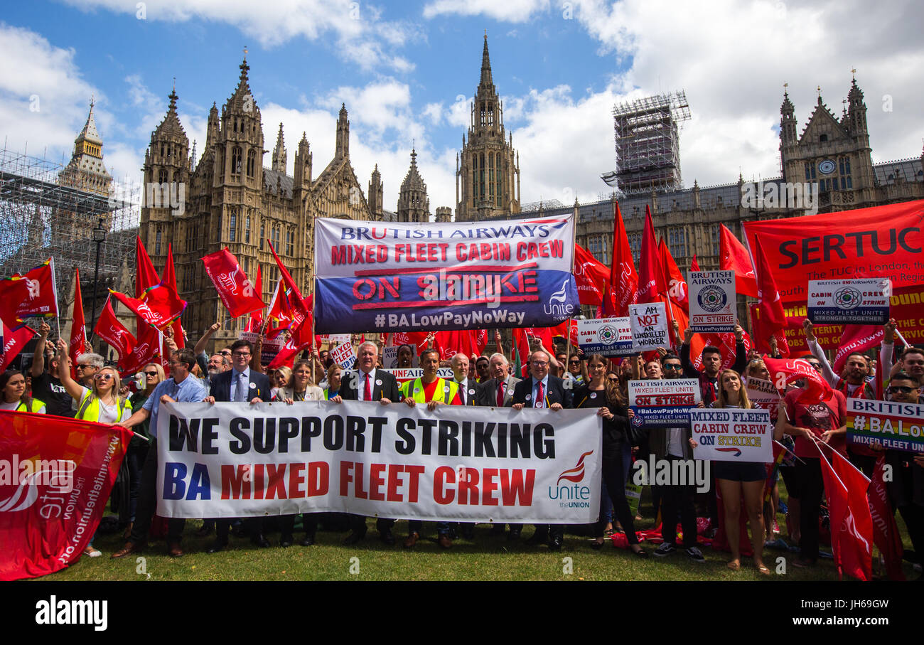 We support striking ba mixed fleet crew hi-res stock photography and ...
