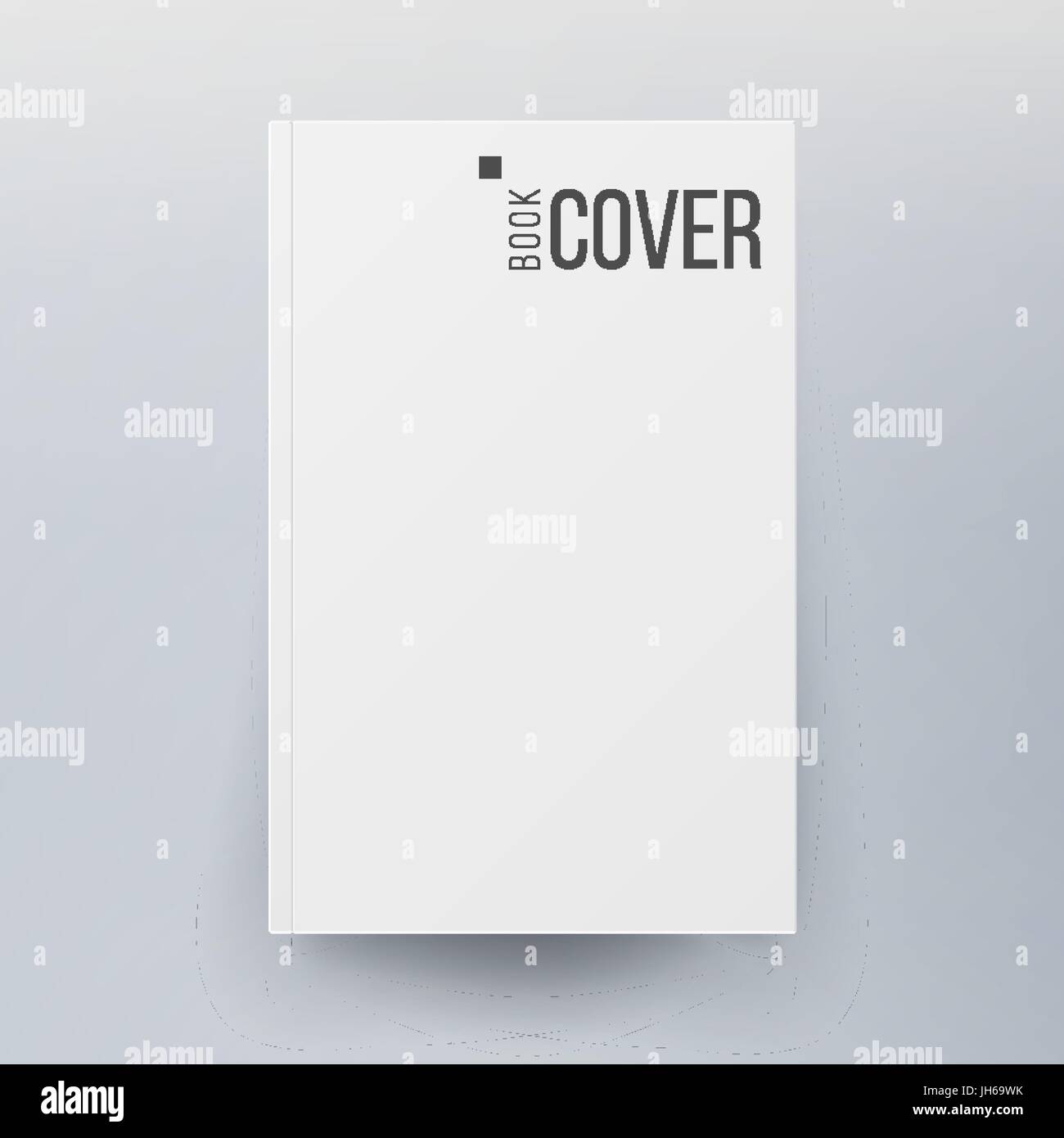 Blank Cover Book Vector. Realistic Illustration Isolated. Empty White ...