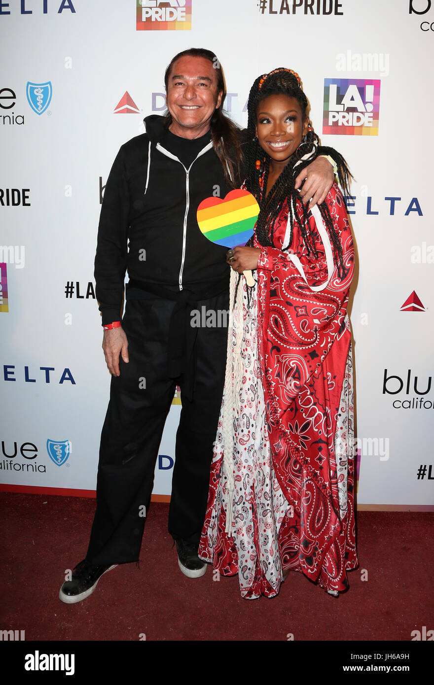 L.A. Pride #ResistMarch Featuring: Brandy, Nick Chavez Where: Los ...