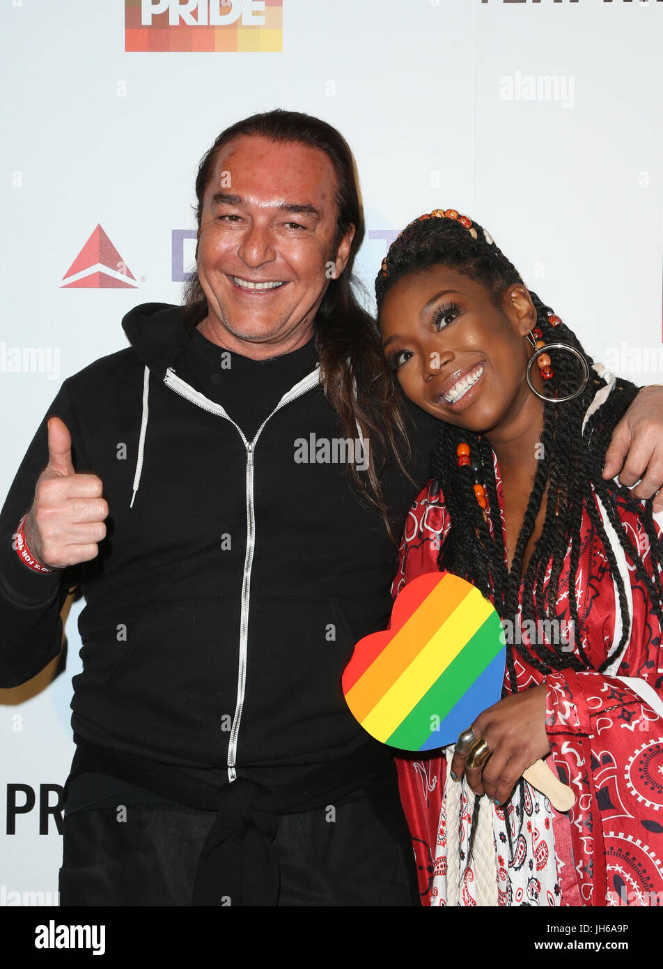 L.A. Pride #ResistMarch Featuring: Brandy, Nick Chavez Where: Los ...