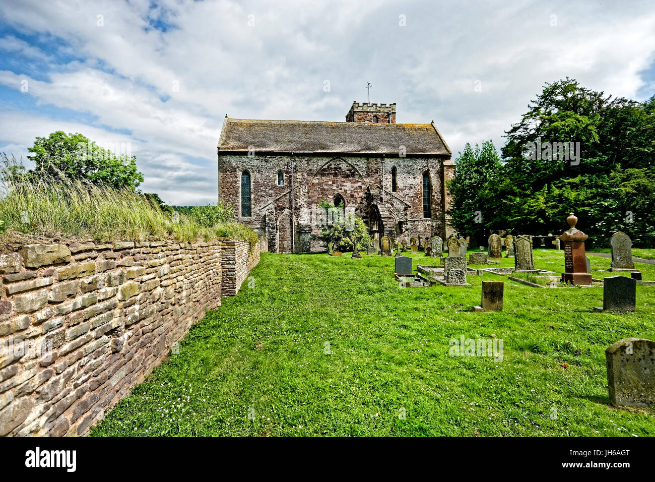 Dore Abbey at Abbey Dore, Herefordshire is in the Golden Valley and is ...