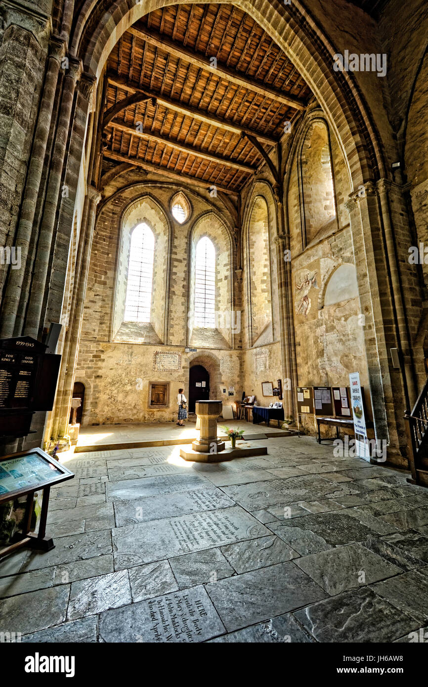 Dore Abbey at Abbey Dore, Herefordshire is in the Golden Valley and is ...