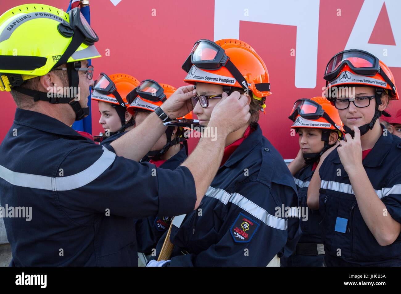 FRENCH FIREFIGHTERS CONGRESS,TOURS Stock Photo - Alamy