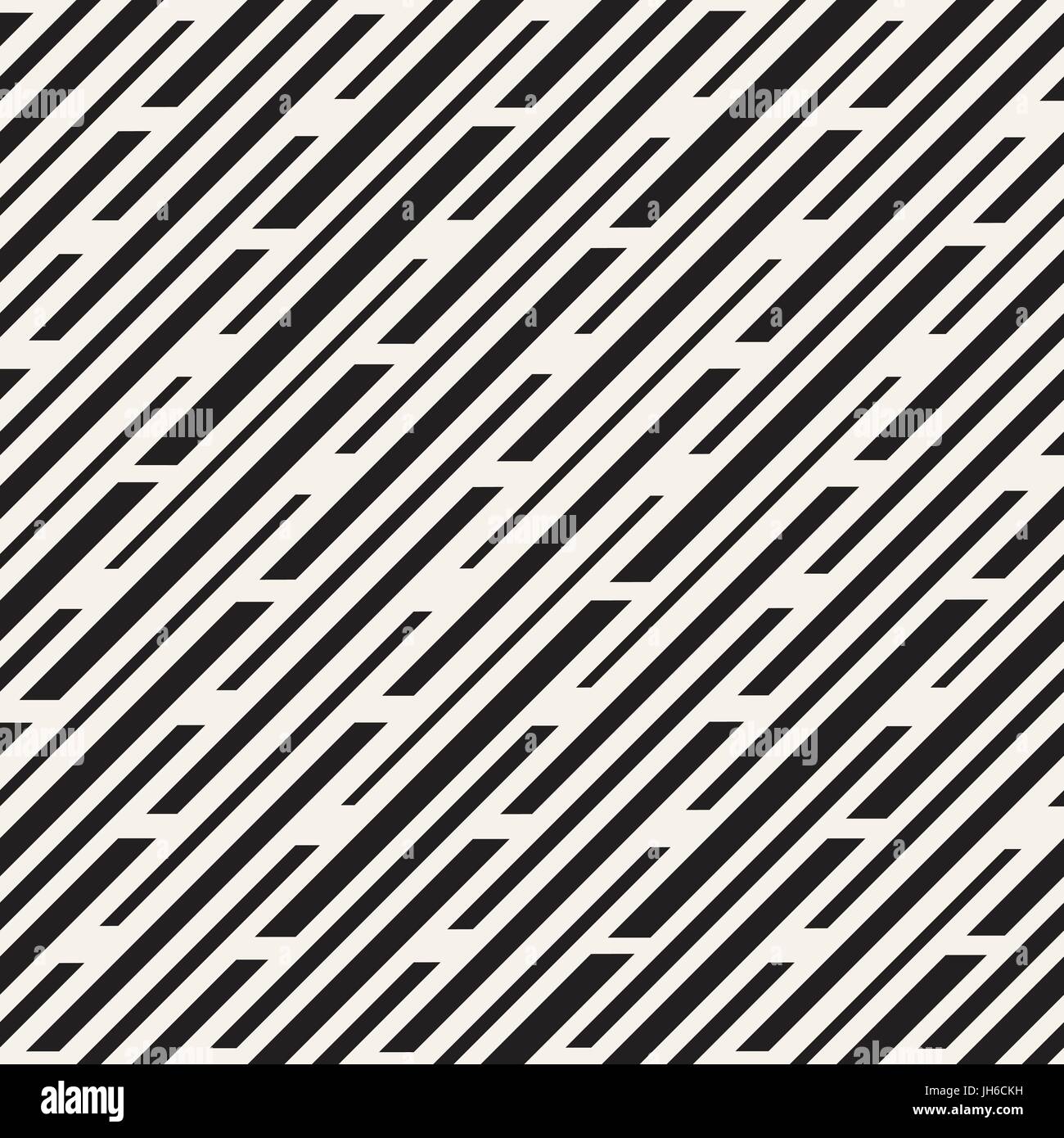 Black and White Irregular Dashed Lines Pattern. Modern Abstract Vector ...
