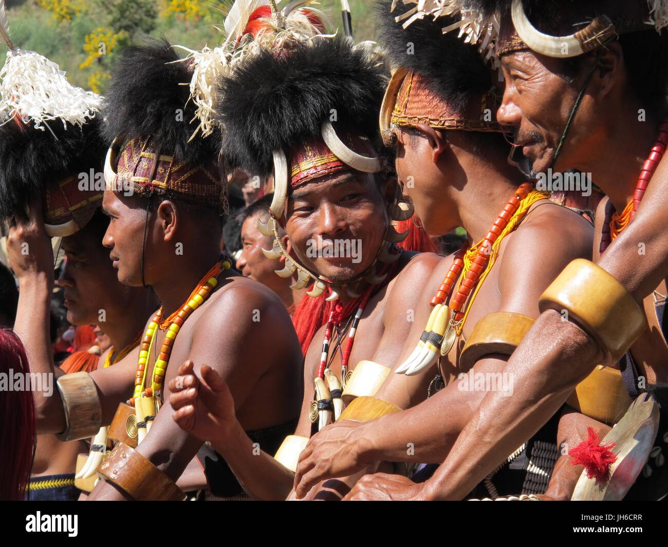 Tribal dancers waiting their turn Stock Photo - Alamy