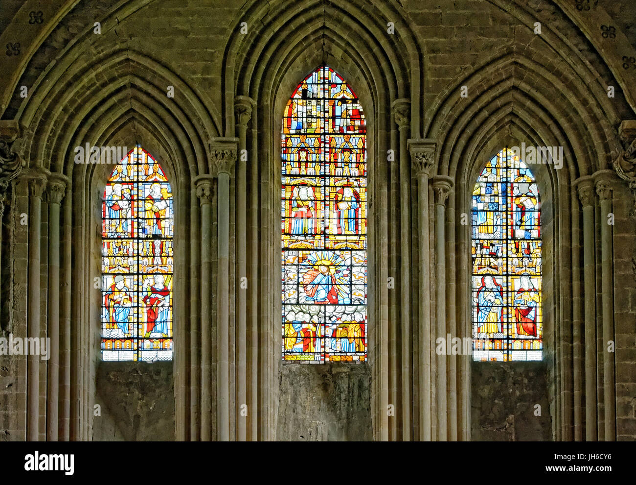 Dore Abbey at Abbey Dore, Herefordshire is in the Golden Valley and is ...