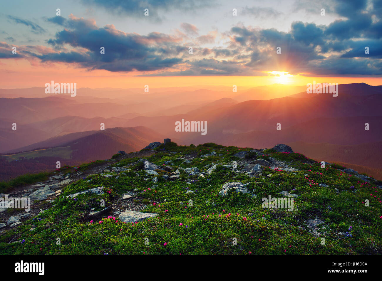 Amazing mountain landscape Stock Photo - Alamy