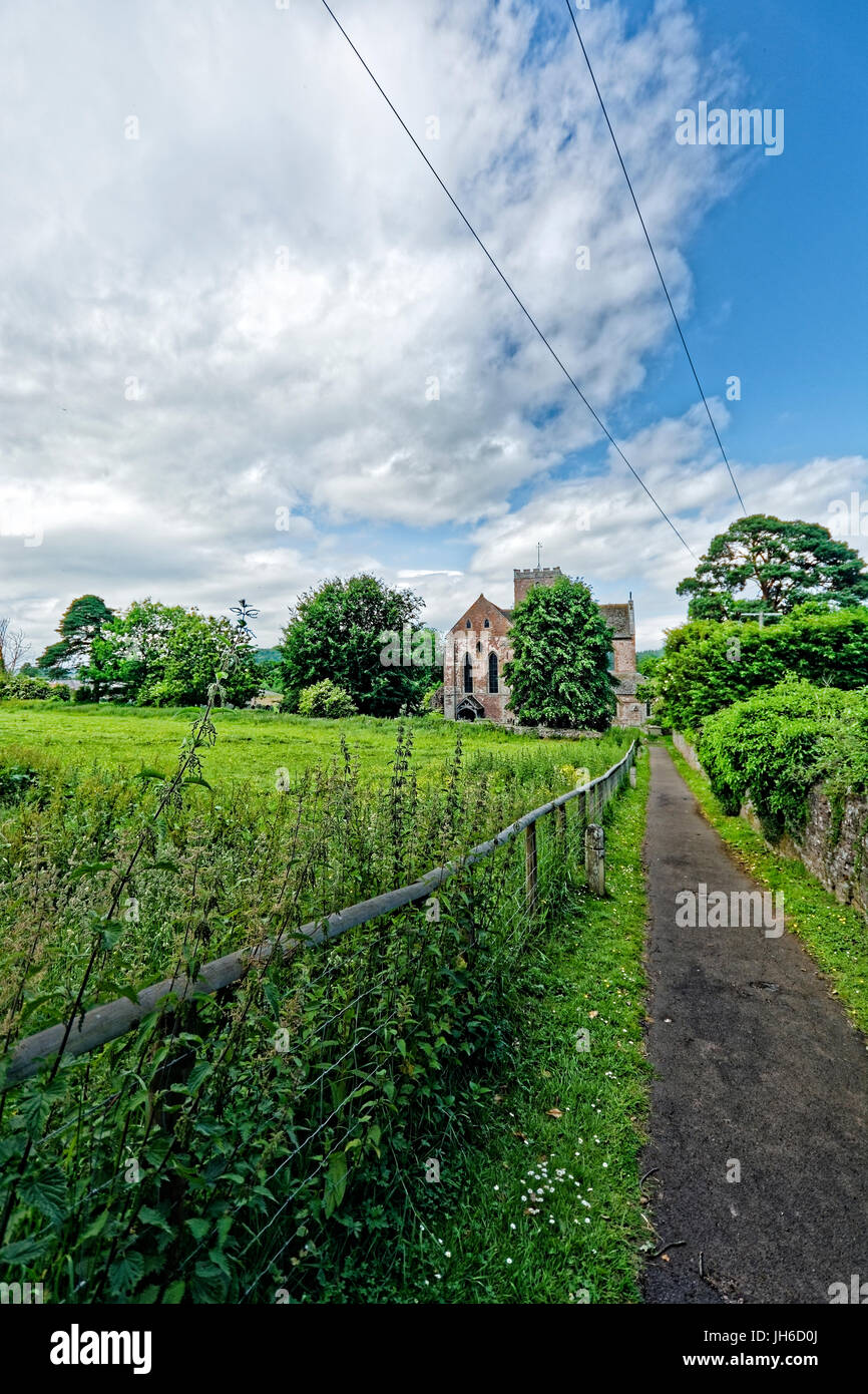Dore Abbey at Abbey Dore, Herefordshire is in the Golden Valley and is ...