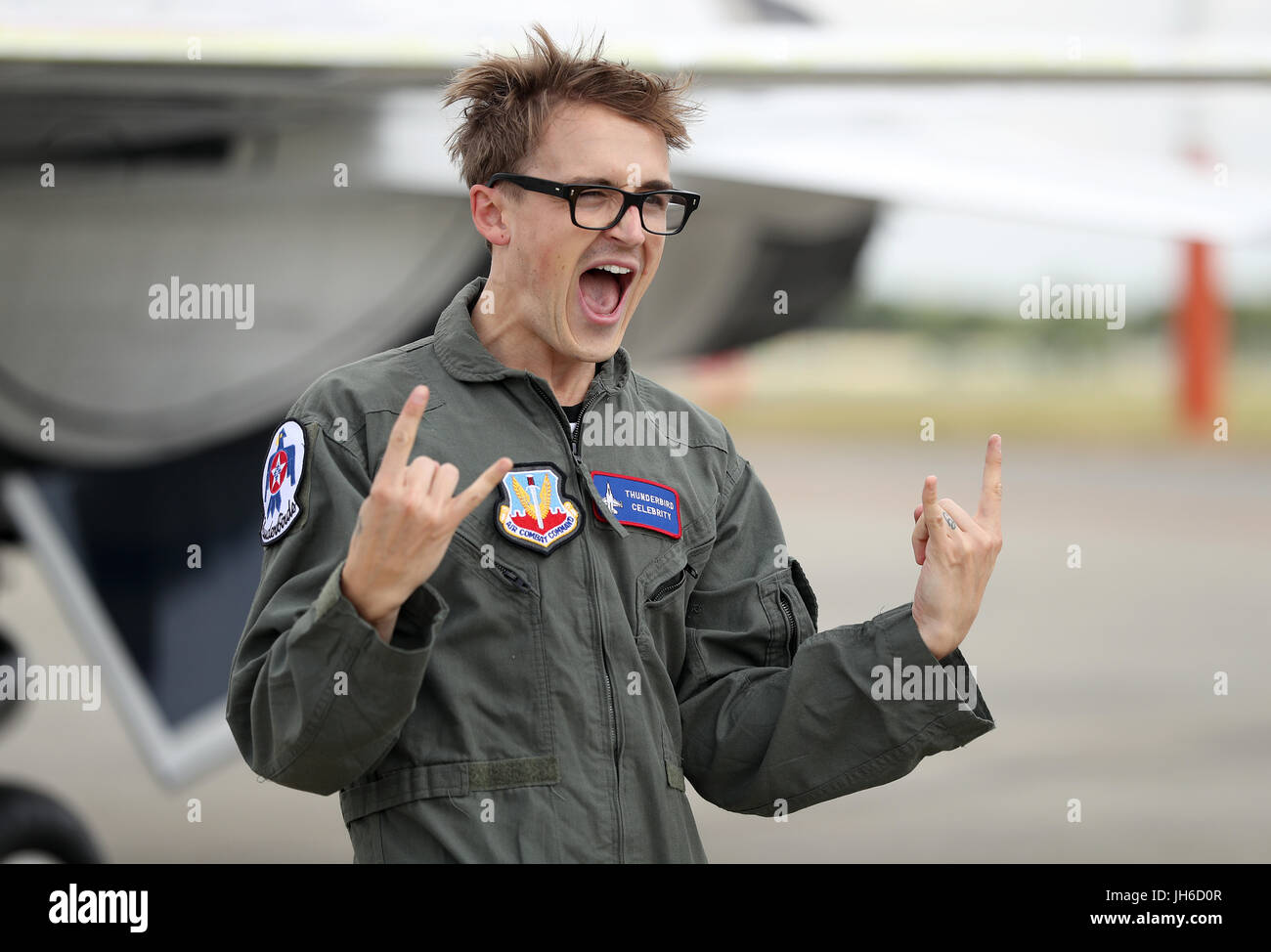 Part of the us air force aerobatic display team hi-res stock ...