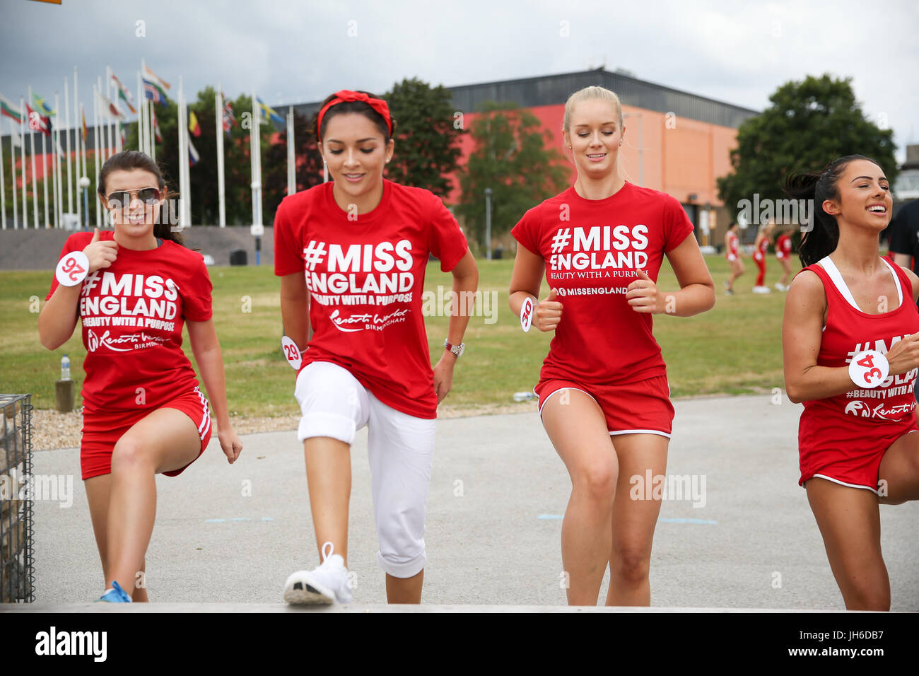 Contestants taking part in the forthcoming Miss England contest before ...