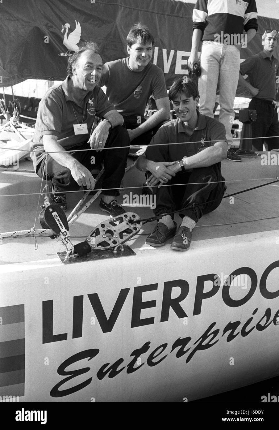 Before the start of the Whitbread Round The World Yacht Race, the ...