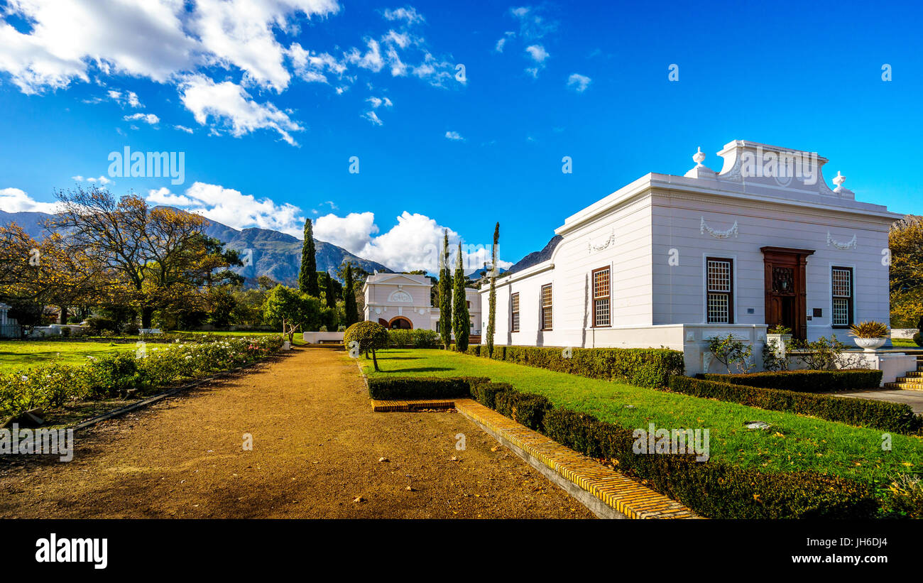 Typical Dutch Cape buildings of the Historic Huguenot Museum in ...
