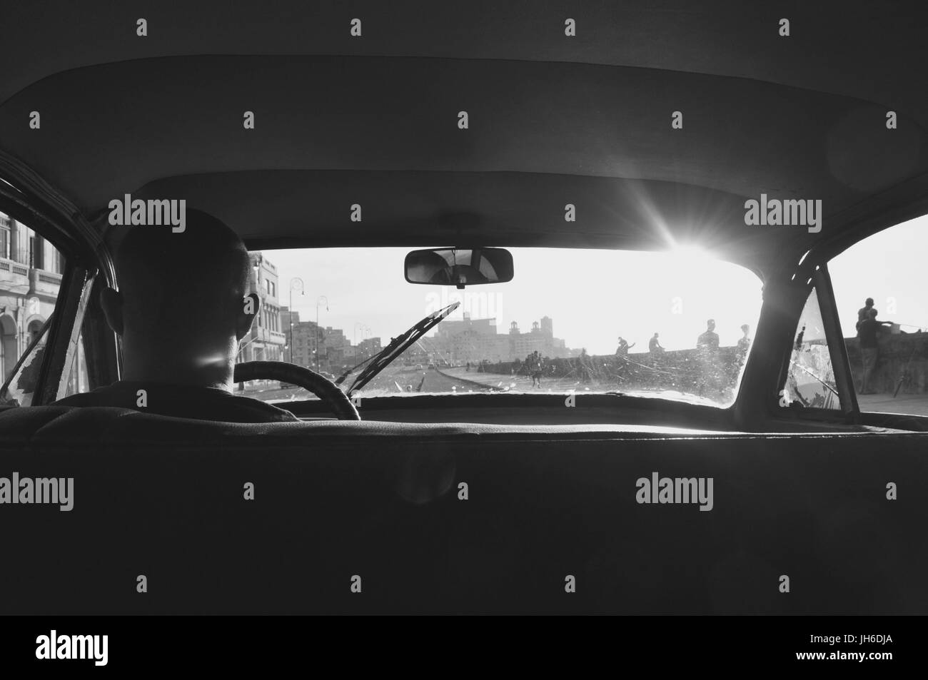 Taxi Driver in Havana, Cuba Stock Photo - Alamy