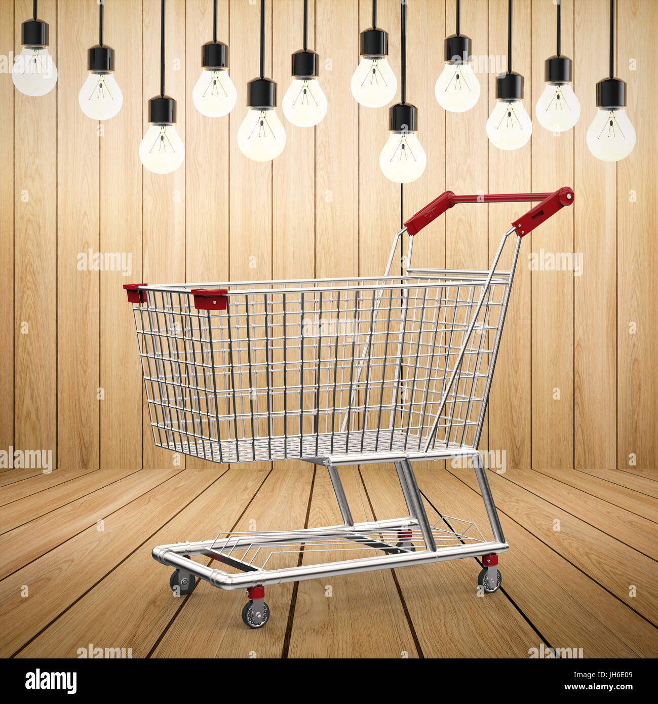 Empty wooden cart at market hi-res stock photography and images - Alamy