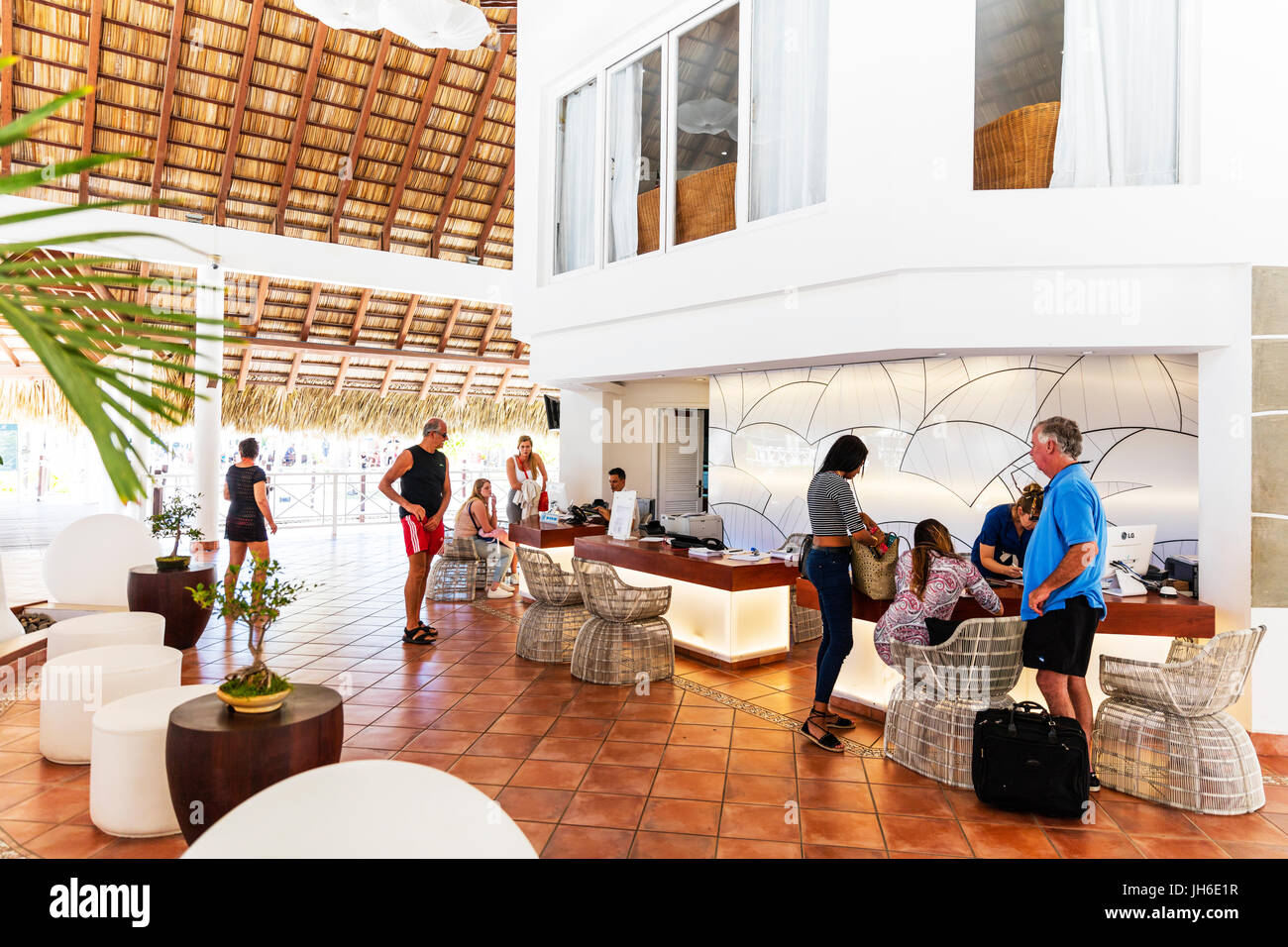 Hotel reception, reception at hotel, hotel staff, hotel customers ...