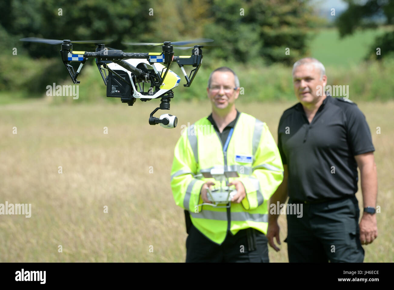 A DJI Inspire Police Drone flies as Devon & Cornwall and Dorset Police ...