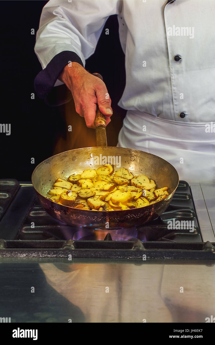 Restaurant flambe table hi-res stock photography and images - Alamy