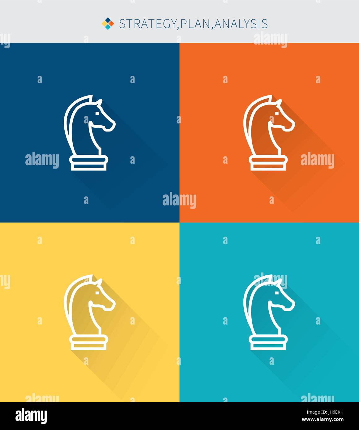 Thin thin line icons set of strategy&plan and analysis , modern simple ...