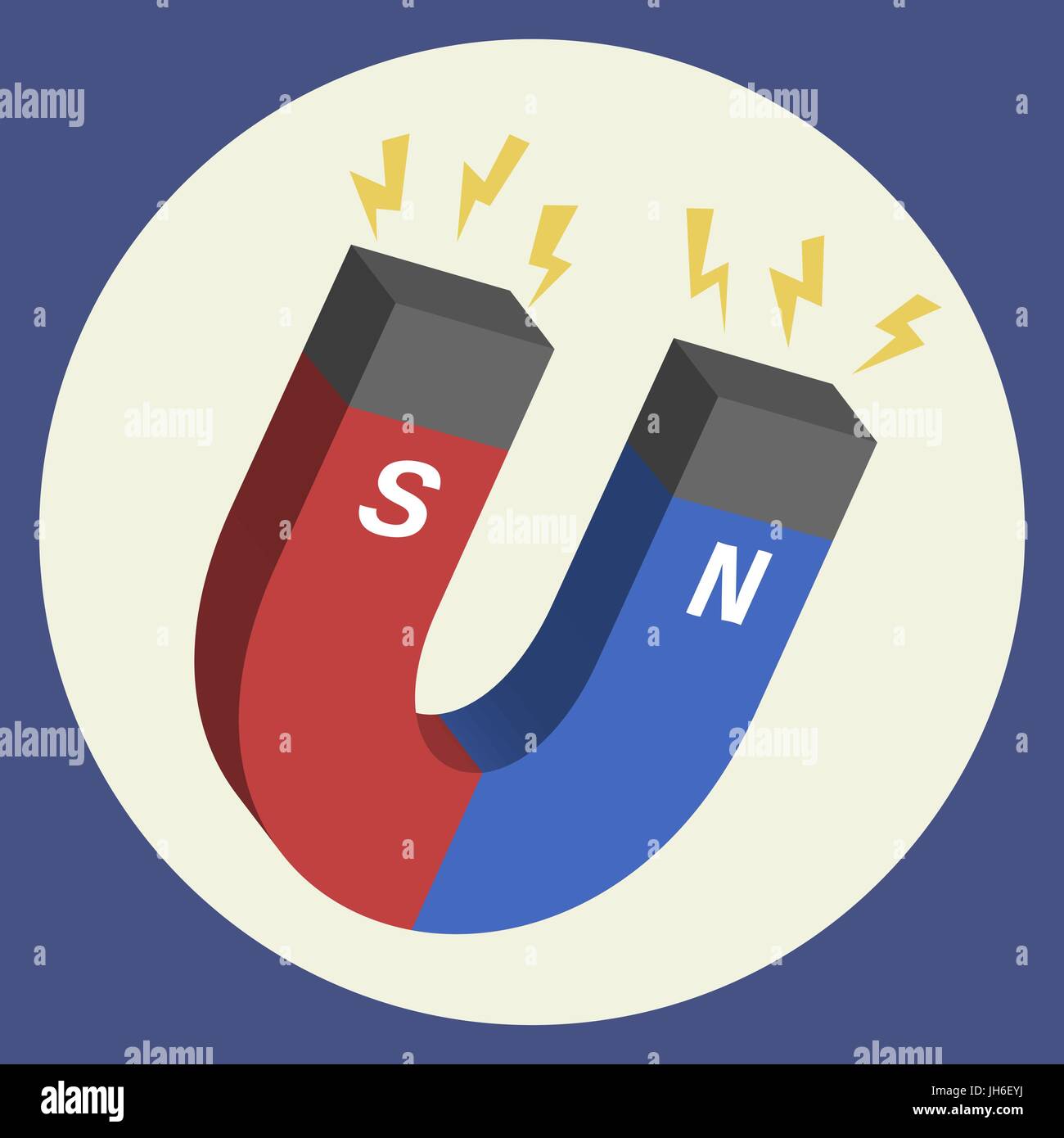 Magnet illustration electric hi-res stock photography and images - Alamy