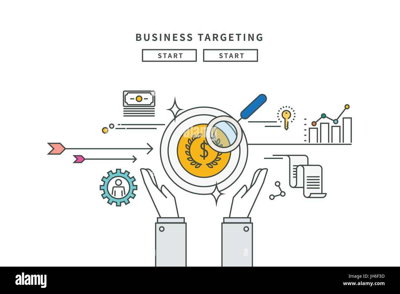 Cost optimization vector line Stock Vector Images - Alamy