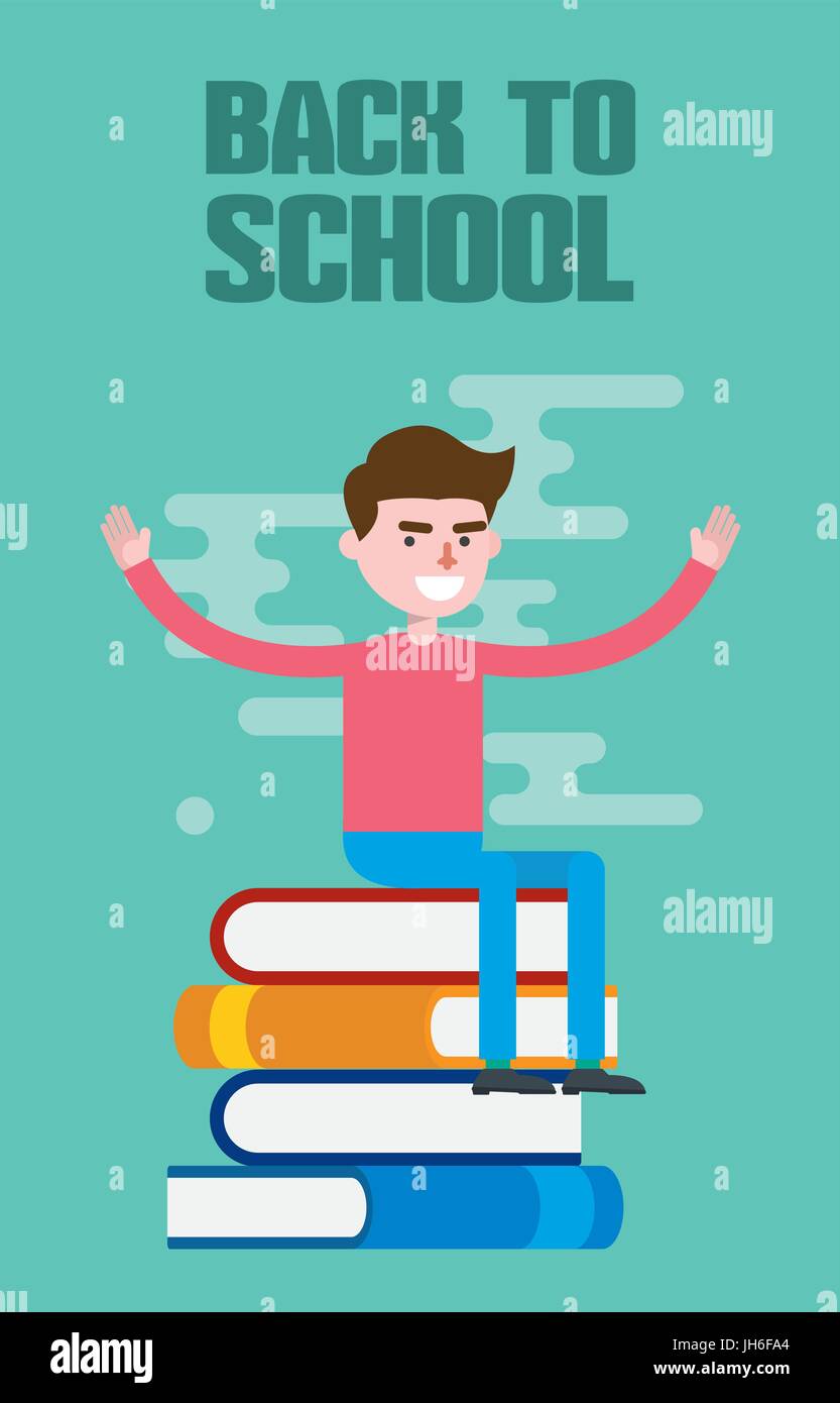 modern design flat character education vector illustration Stock Vector ...