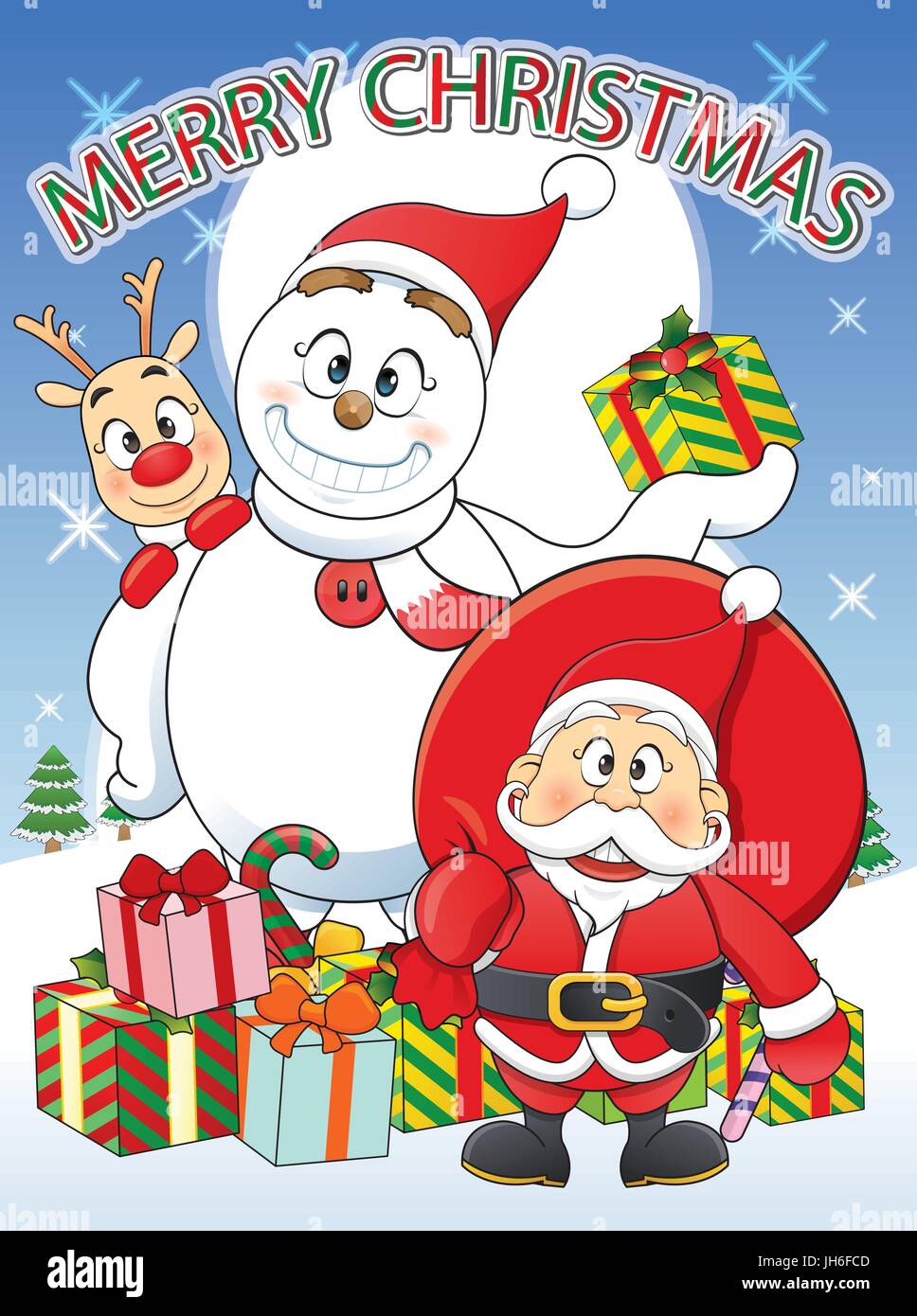 Plentiful snow Stock Vector Images - Alamy