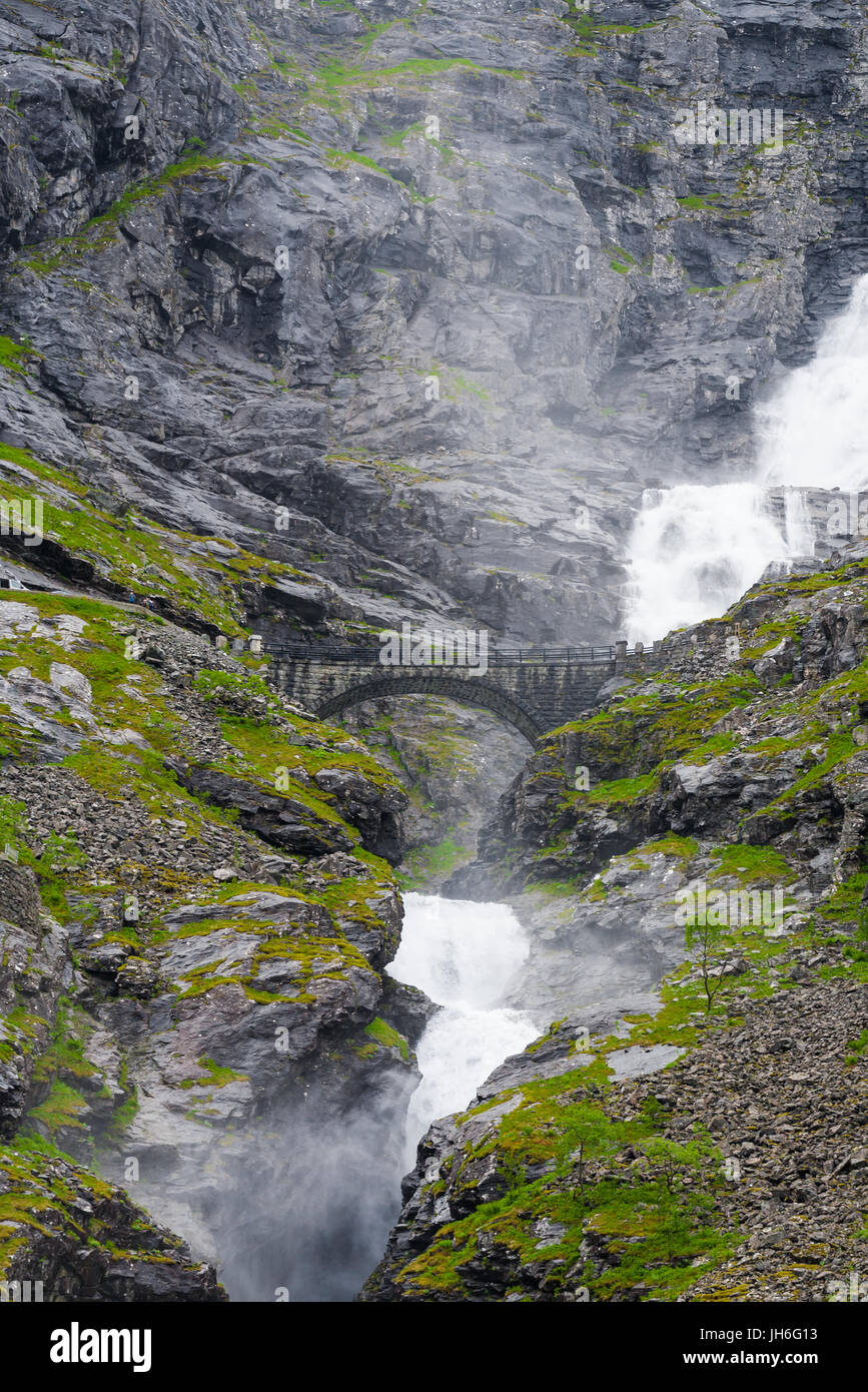 Trollstigen and stigfossen waterfall hi-res stock photography and ...
