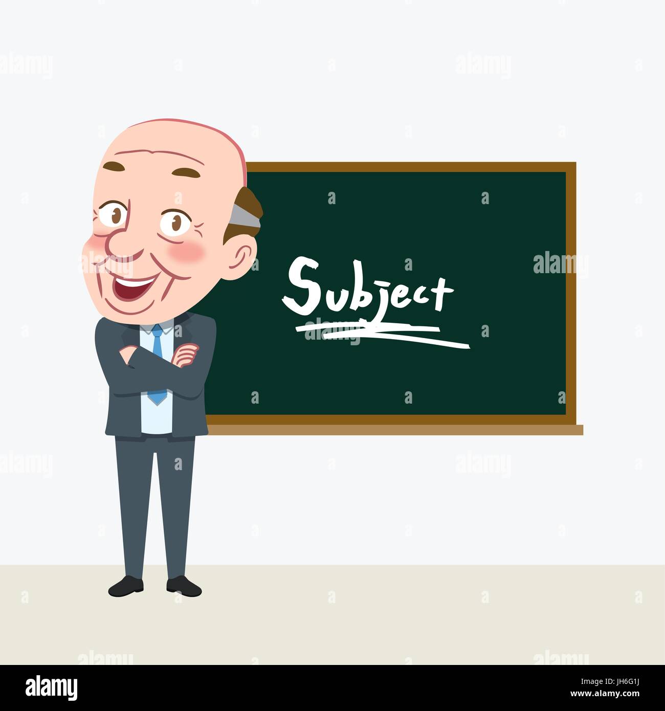 Drawing flat character design elderly professor concept ,vector ...