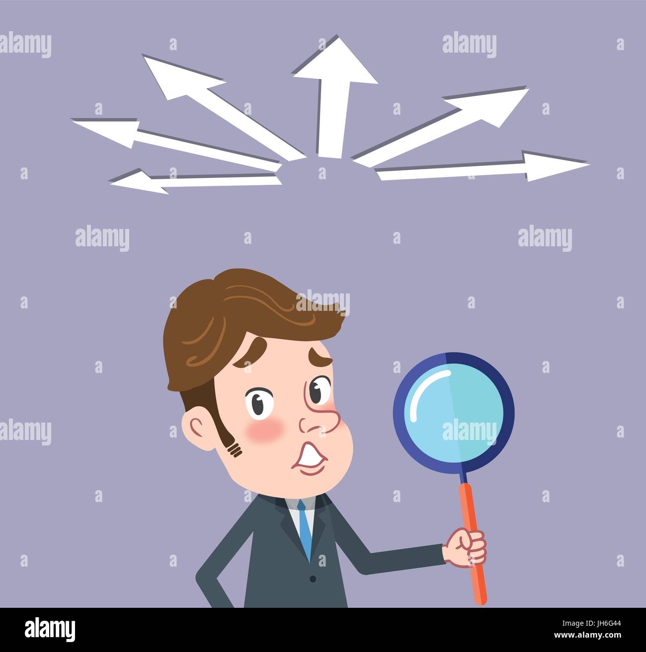 Drawing flat character design solving concept Stock Vector Image & Art ...