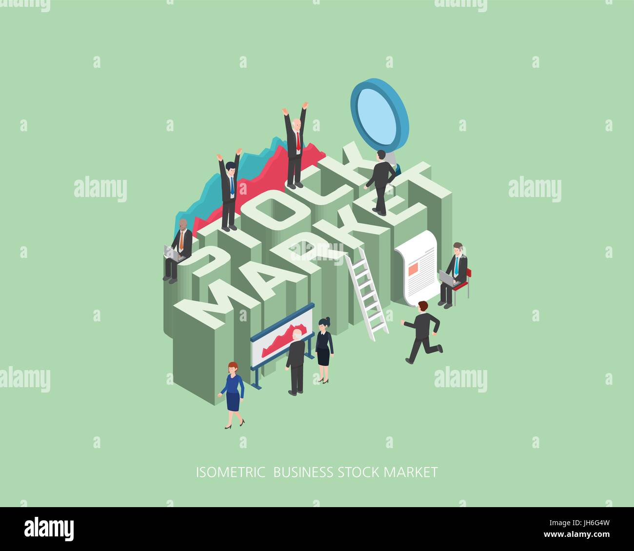 Work style concept 3d isometric hi-res stock photography and images - Alamy