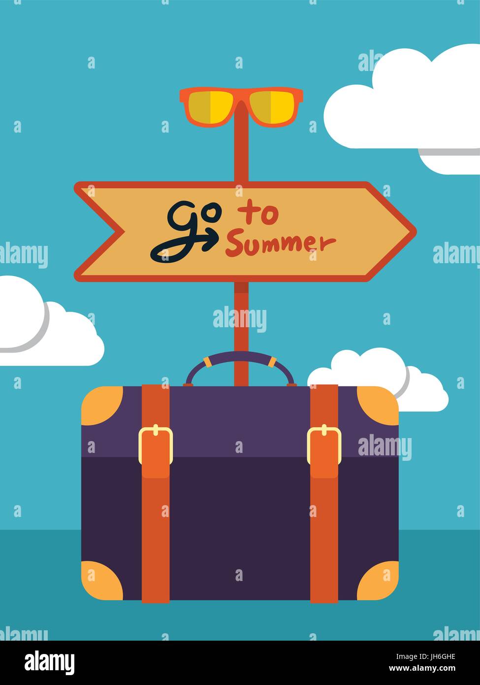 flat character design let's leave concept Stock Vector Image & Art - Alamy