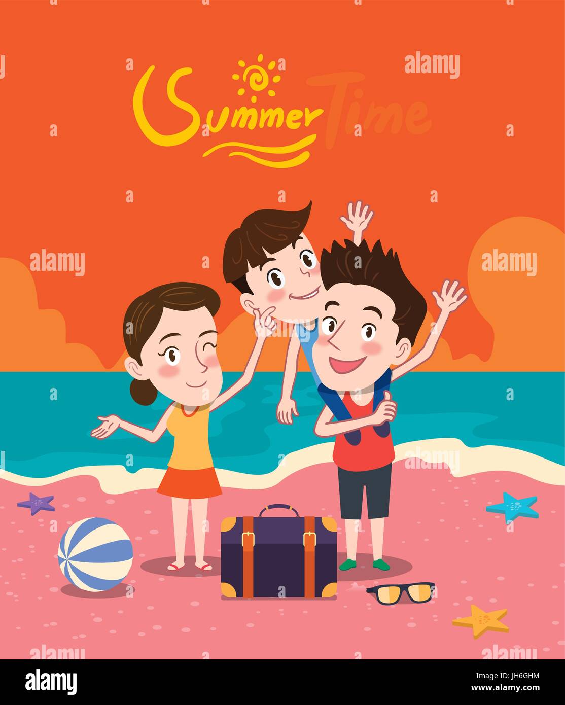 flat character design let's leave concept Stock Vector Image & Art - Alamy