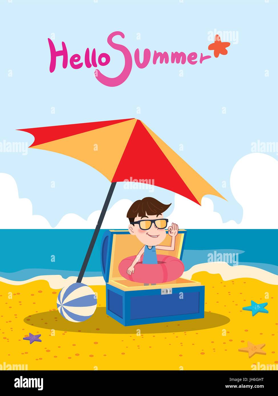 flat character design let's leave concept Stock Vector Image & Art - Alamy