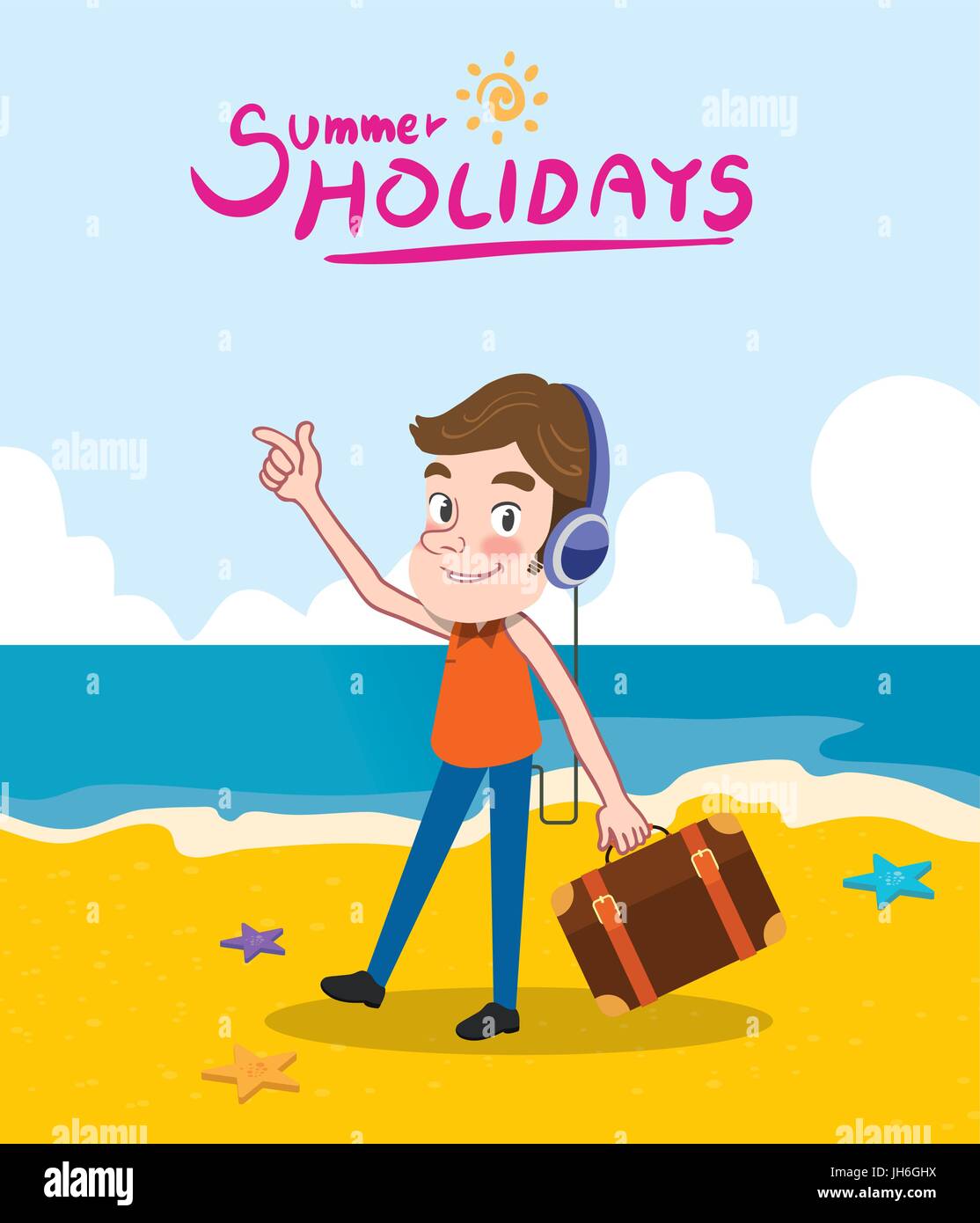flat character design let's leave concept Stock Vector Image & Art - Alamy