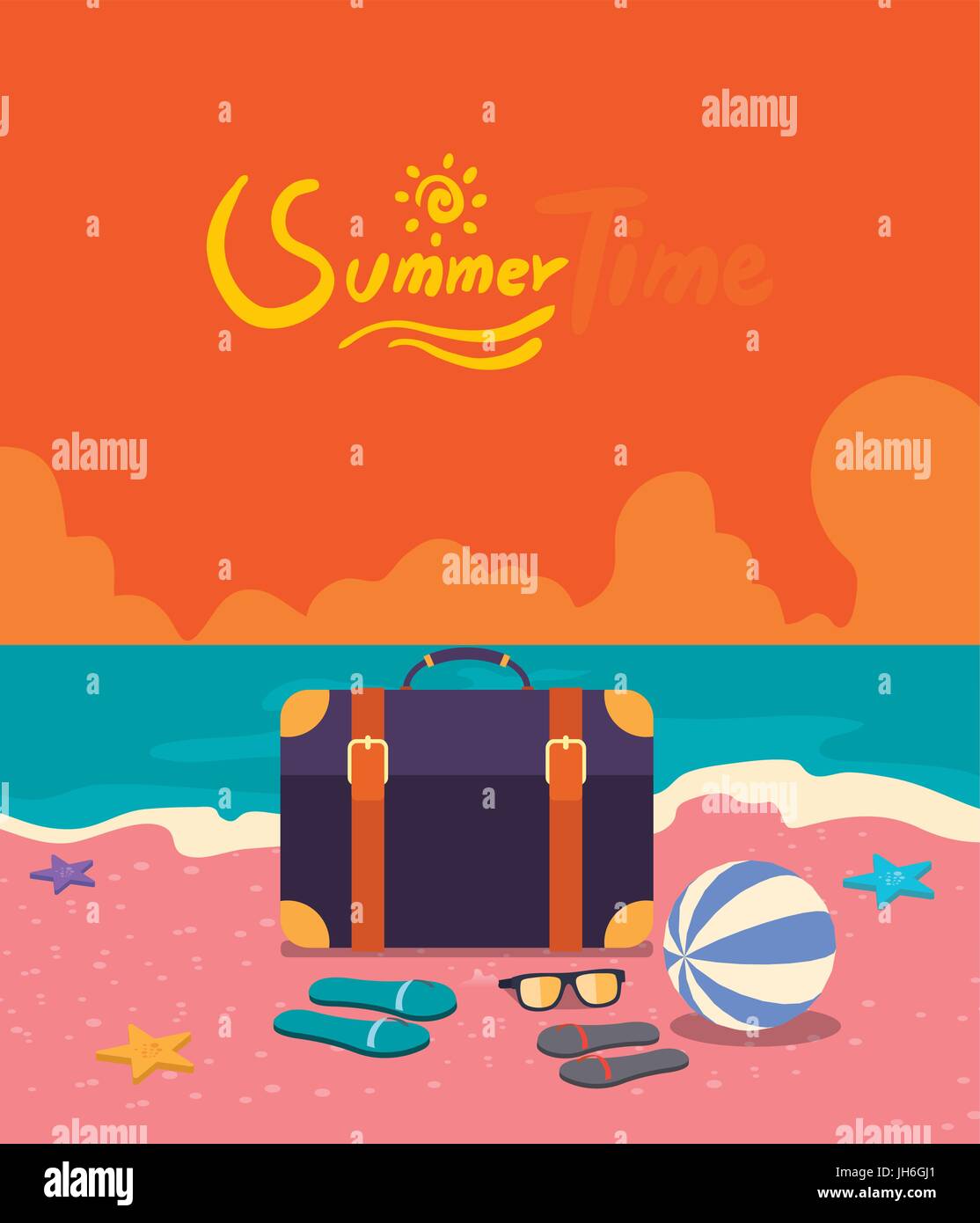 flat character design let's leave concept Stock Vector Image & Art - Alamy