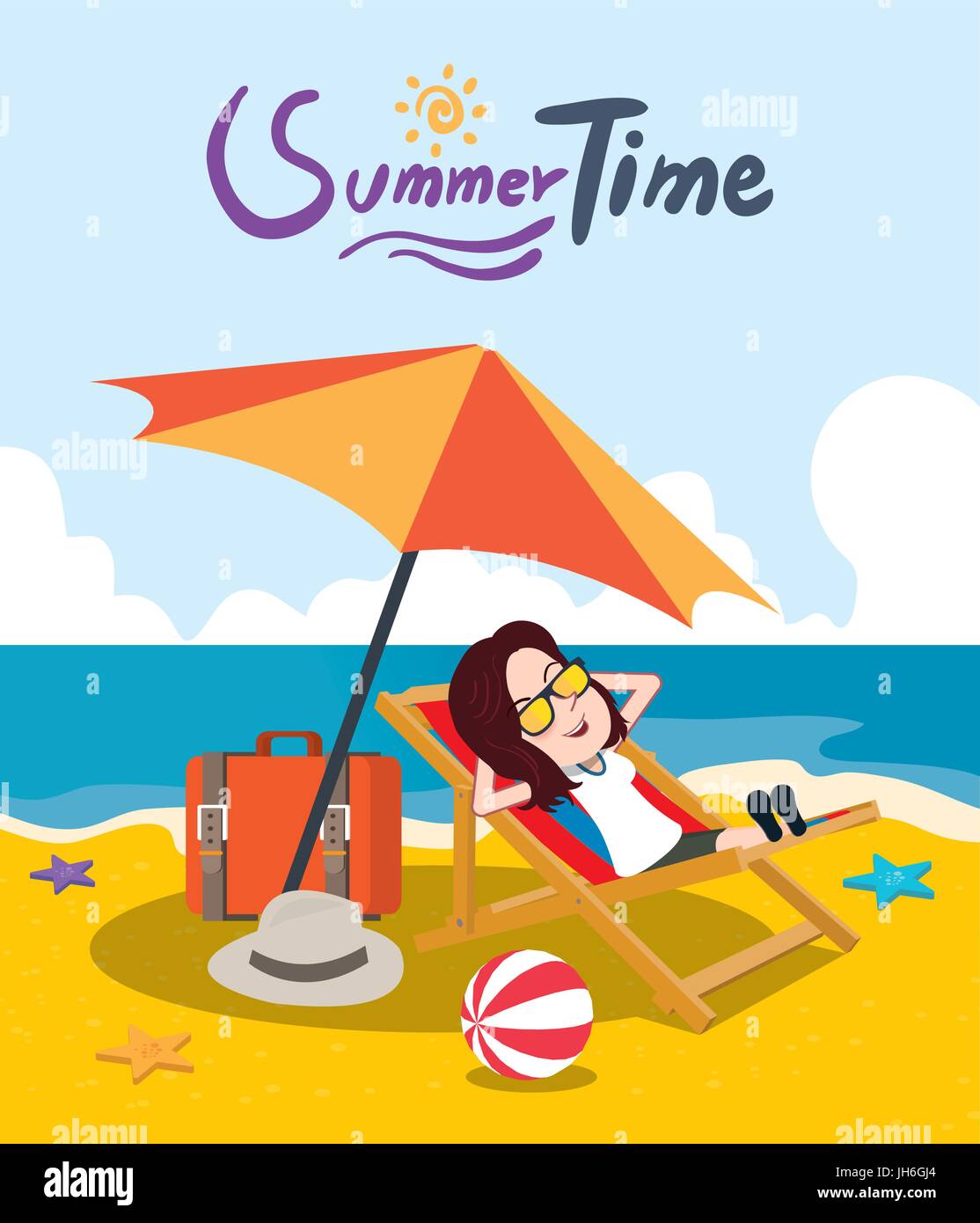 flat character design let's leave concept Stock Vector Image & Art - Alamy